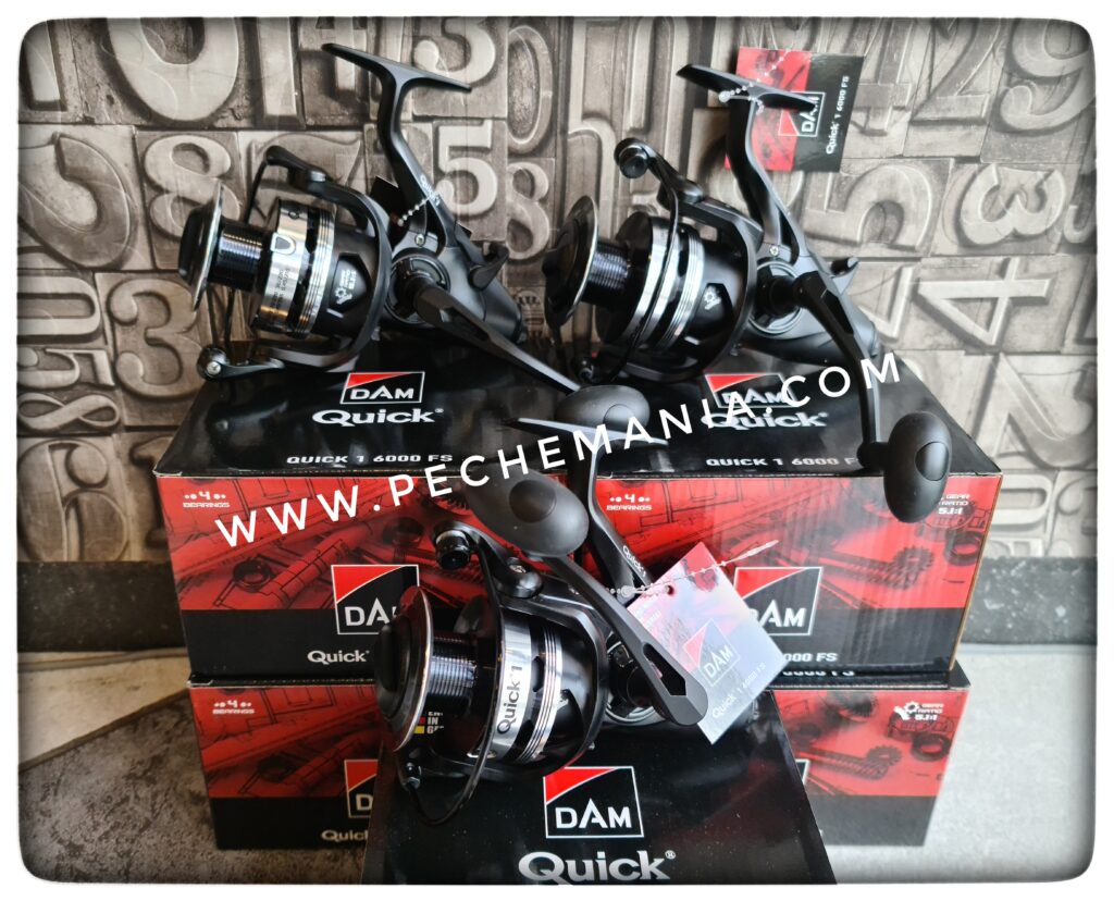 DAM Reel carp debrayable Quick 1 6000 FS - 3+1BB - Pechemania
