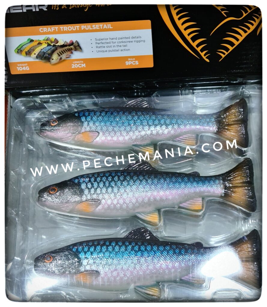 SAVAGEAR 3D CRAFT TROUT PULSETAIL 20CM/104GRS - Pechemania