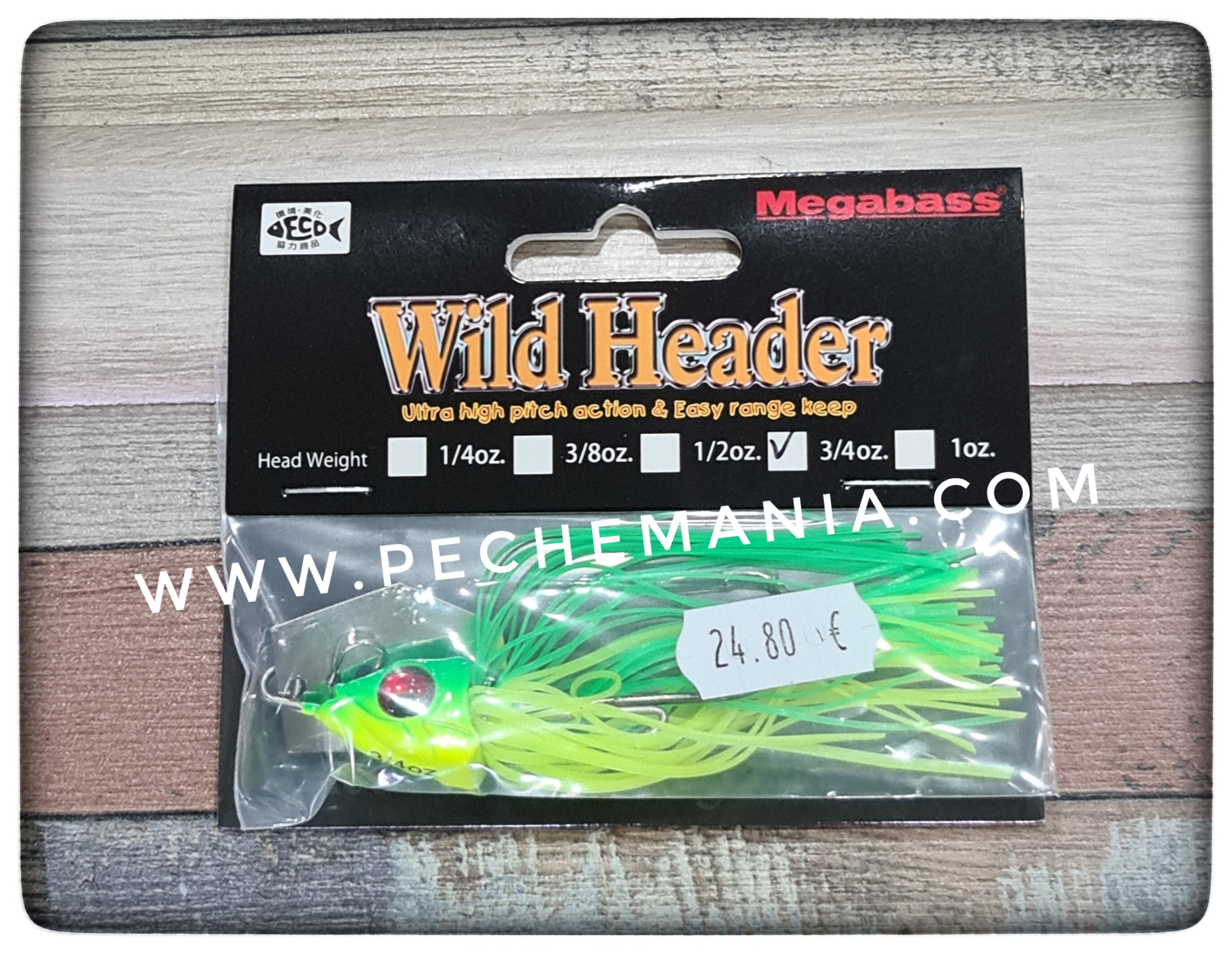 MEGABASS WILD HEADER 3/4 OZ - Pechemania