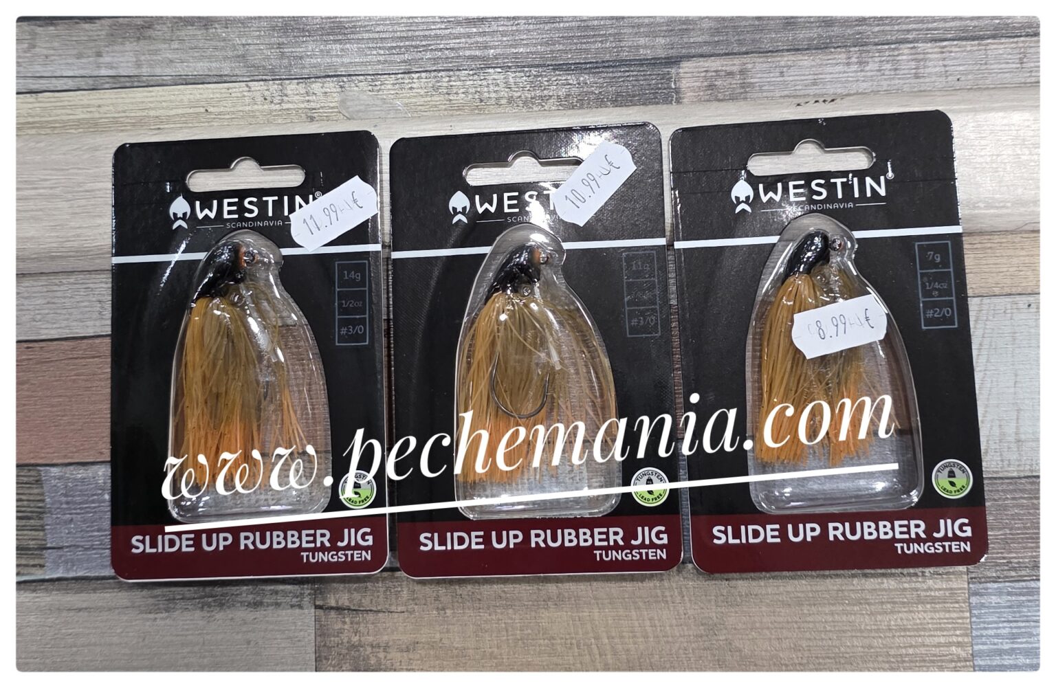 WESTIN SLIDE UP RUBBER JIG TUNGSTEN UV CRAW - Pechemania